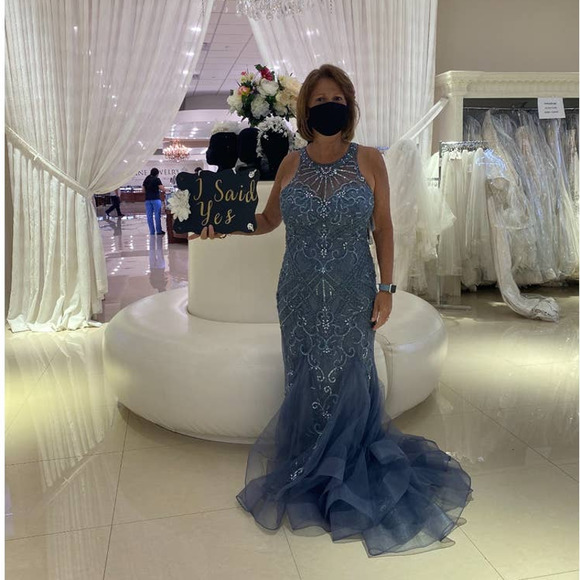 Ivonne D | Dresses | Ivonne D Long Evening Cocktail Sequins Gown Dress ...